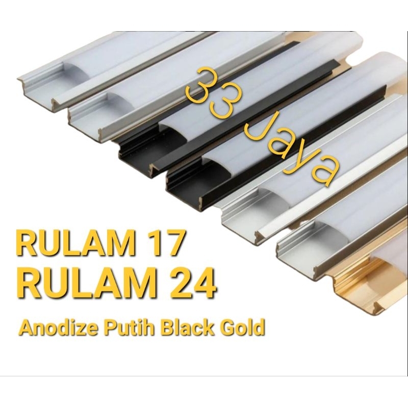 Jual List Rumah Lampu LED Strip Rulam-17 Rulam-24 Almunium Acrylic ...