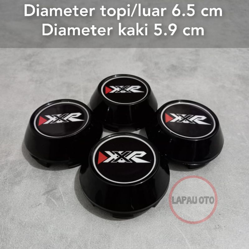 Jual dop roda tutup velg racing variasi xxr 6.5 cm kerucut harga 4 pcs | Shopee Indonesia