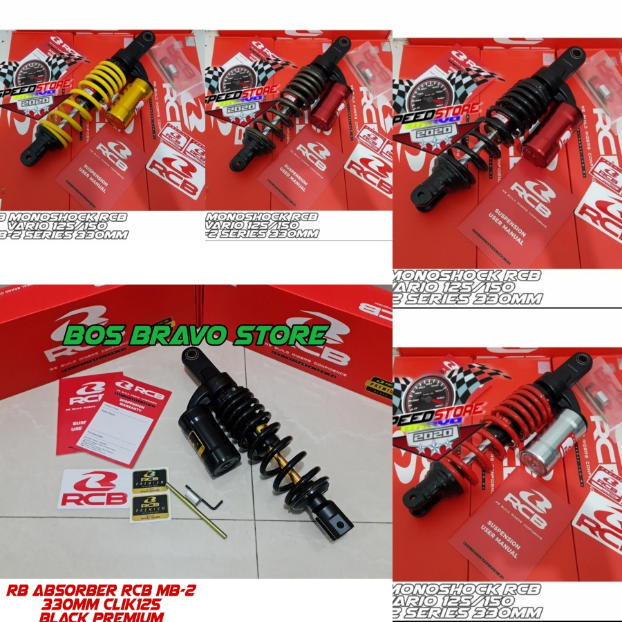 Jual Shockbreaker Shock Tabung Belakang RCB MB2 / MB 2 Series 330mm Vario 110 125 150 Beat FI ...