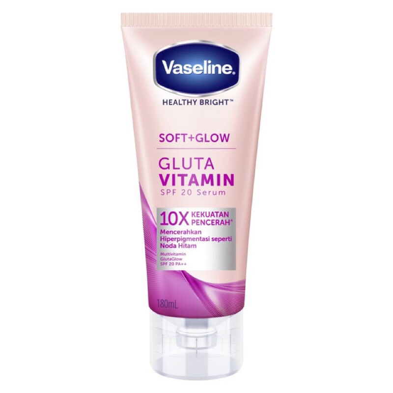 Jual Vaseline Hand Body Lotion Soft Glow Gluta Vitamin 180ml Shopee