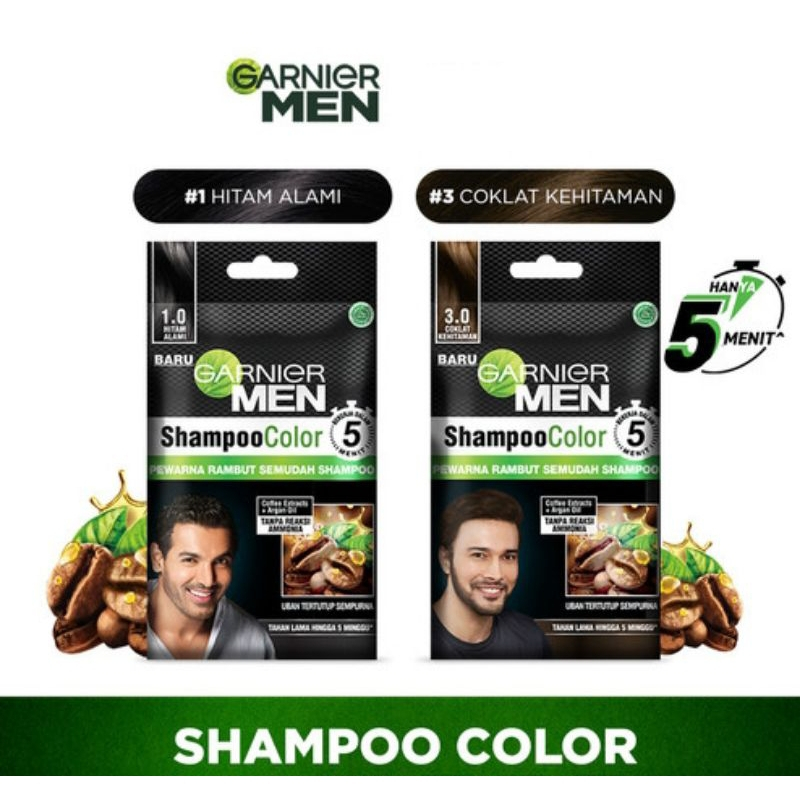 Jual Garnier MEN Shampoo Color 10ml + 10ml | Shopee Indonesia