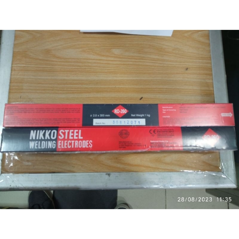 Jual Kawat las Nikko steel RD-260 diameter 2,0mm packing 1kg | Shopee Indonesia