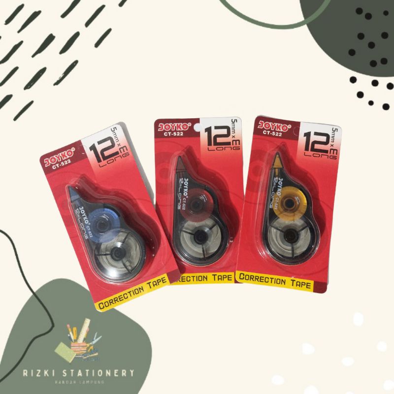 Jual Tipex Roll / Tipe X / Tip ex / Correction Tape Joyko CT 522 12m x ...