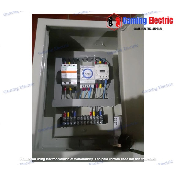 Jual Panel Timer 24jam 3 Phase / Panel Lampu PJU 3P Indoor | Shopee ...
