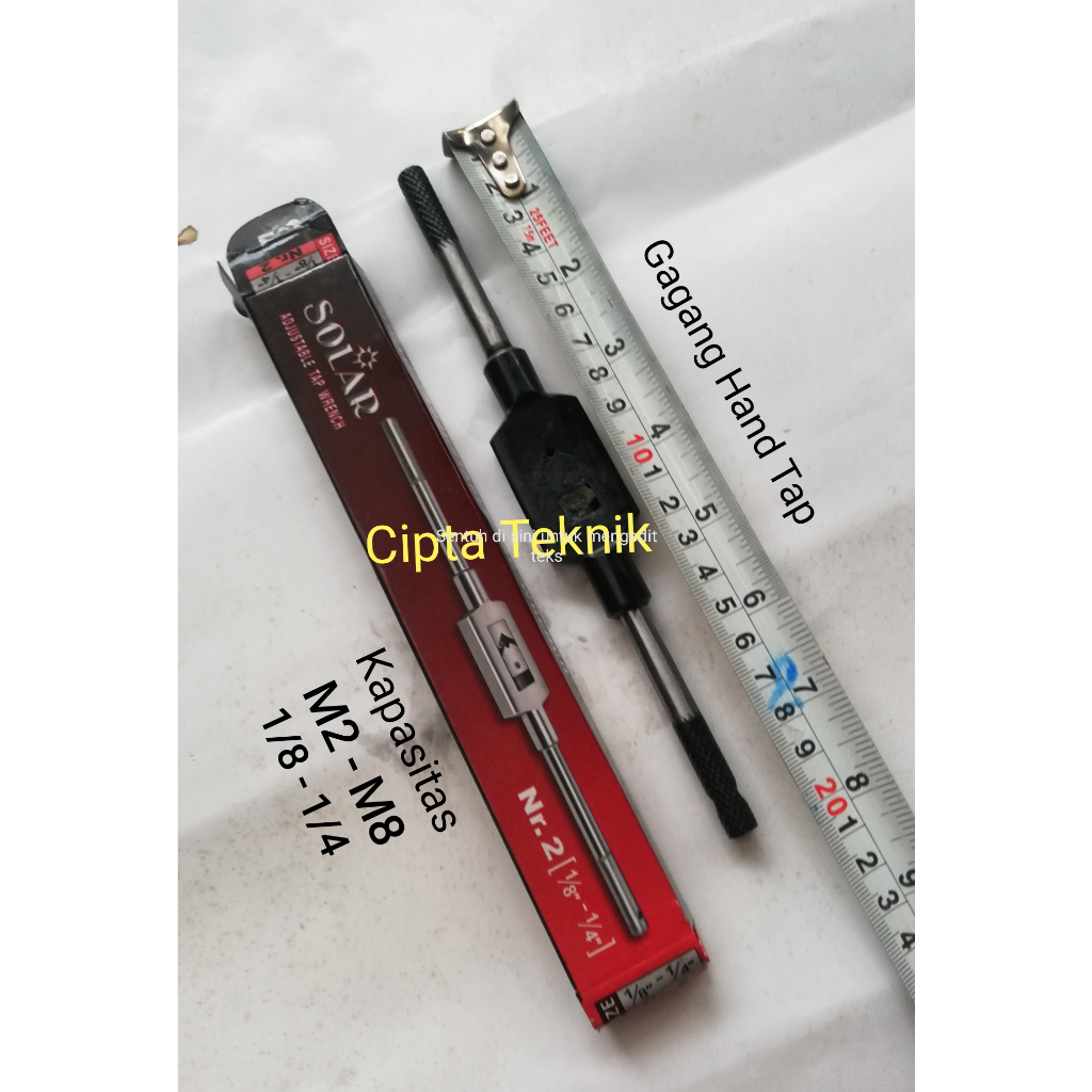 Jual Gagang Hand Tap Solar M2-M8 Nr 2 Gagang handtap 1/8 -1/4 inchi no ...