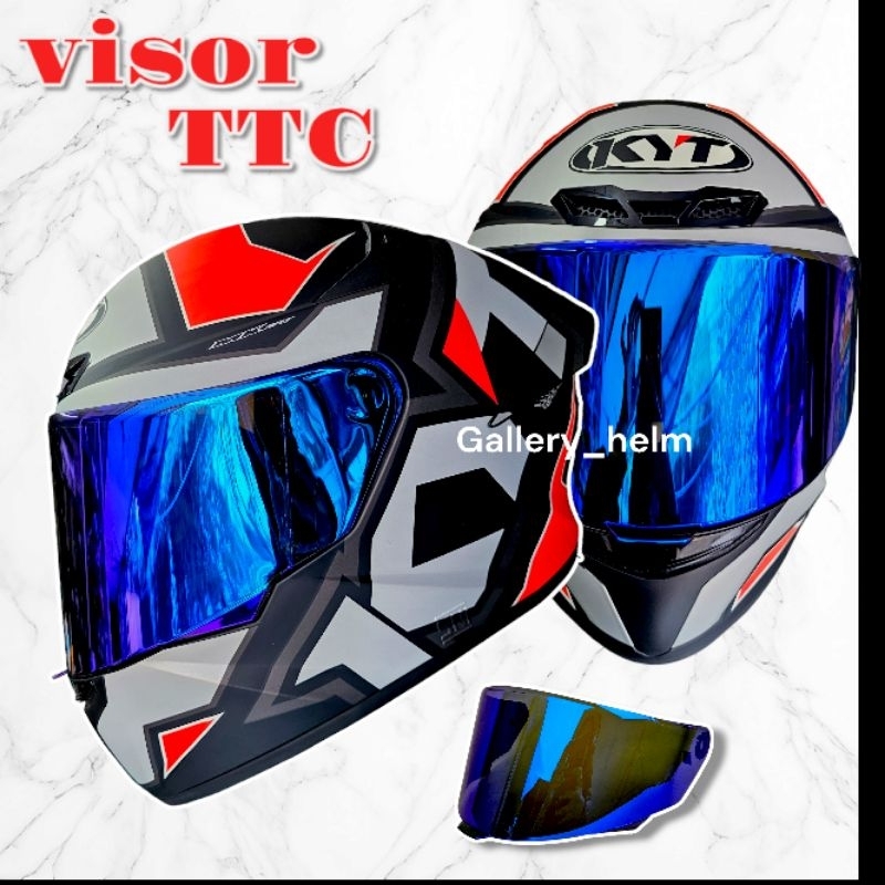 Jual VISOR KYT TT COURSE | VISOR IRIDIUM TTC | Shopee Indonesia