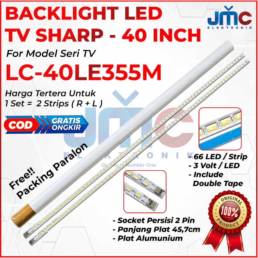 Jual BACKLIGHT TV LED SHARP 40 INCH LC40LE355M LC40LE355 40LE355M 40LE355 | Shopee Indonesia