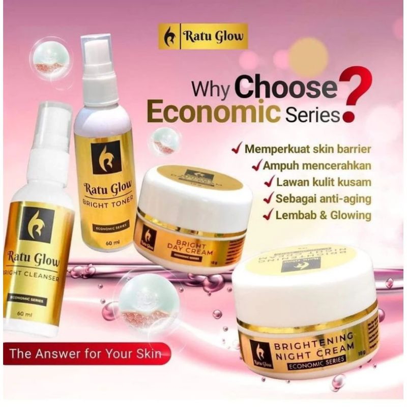 Jual RATU GLOW SKINCARE EKONOMI / RATU GLOW BRIGHTENING & ACNE | Shopee Indonesia