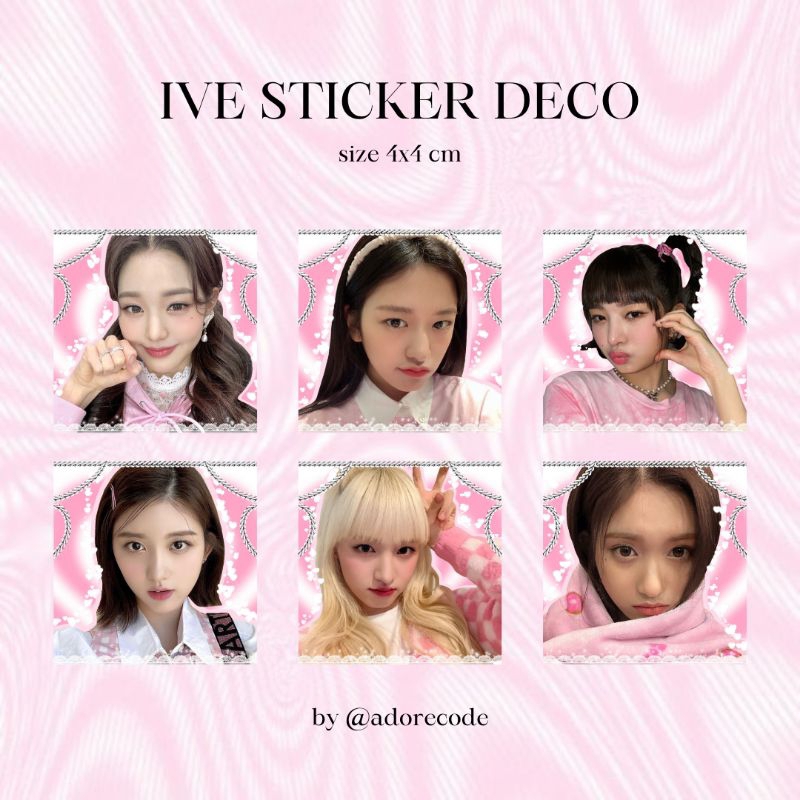 Jual [6 PCS] Sticker Deco / Sellkor / Love Mail KPOP IVE SET by ...