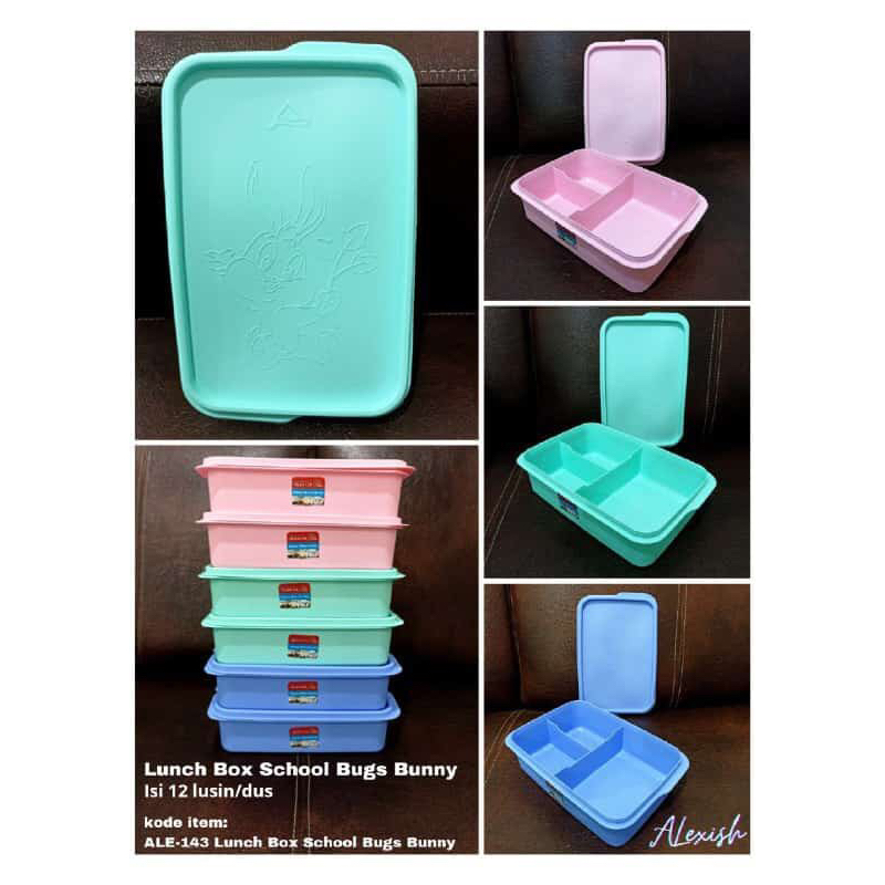Jual TEMPAT MAKAN / LUNCH BOX ANAK 3 SEKAT ALEXIS | Shopee Indonesia
