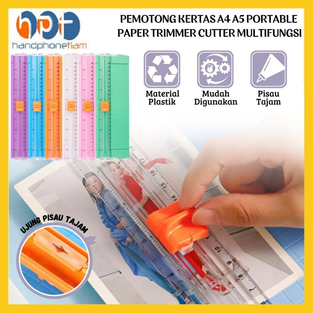Jual Pemotong Kertas A4 / A5 Portable 22x9cm Paper Trimmer Portable ...
