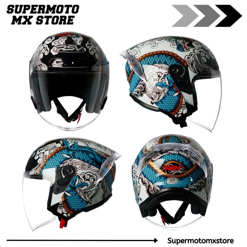 Jual HELM RSV HELMET WINDTAIL RYUJIN CARBON GLOSSY | Shopee Indonesia