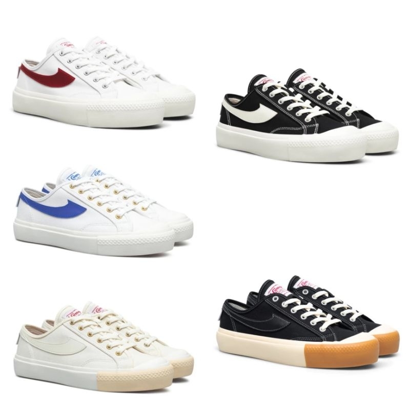 Jual Sepatu Compass Gazelle Low White Red / White Blue / Cream / Black ...