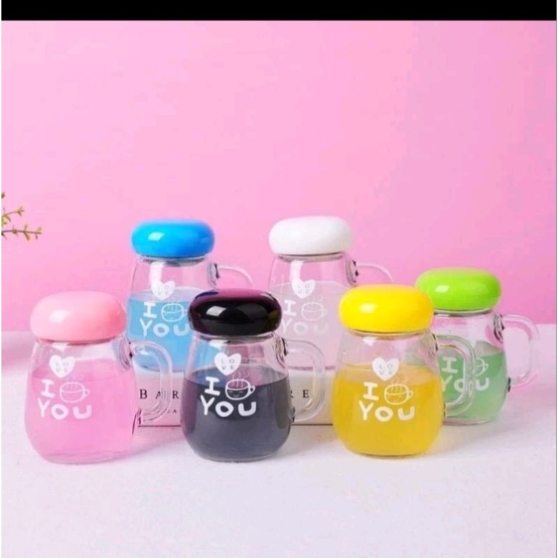 Jual BOTOL GELAS LOVE / BAHAN KACA / GELAS MUG / TIDAK BSA MEMILIH ...