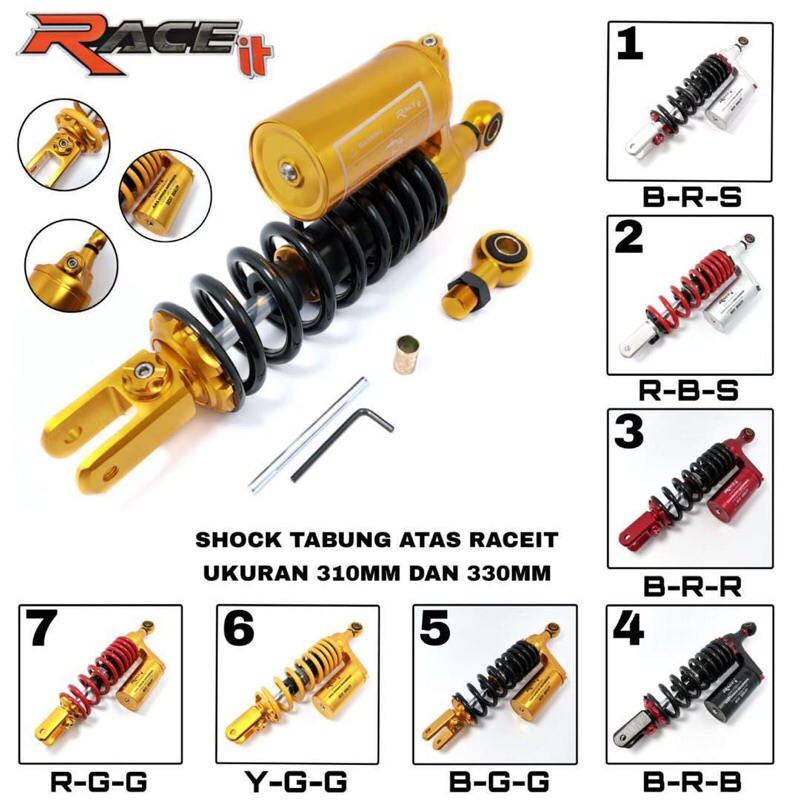Jual Shock Race It 02 G Sport Edition Shockbreaker Tabung Atas Model ...