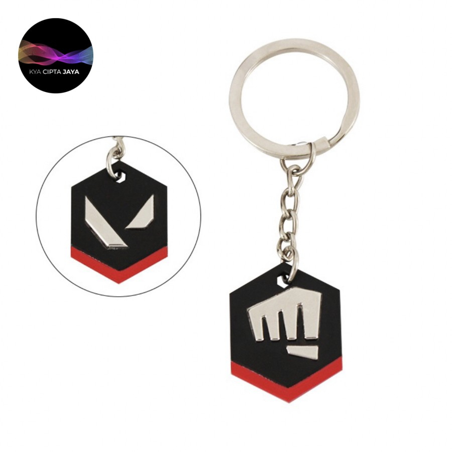 Jual Gantungan Kunci Fist Bump Riot Gun Buddy Keychain Valorant Full ...