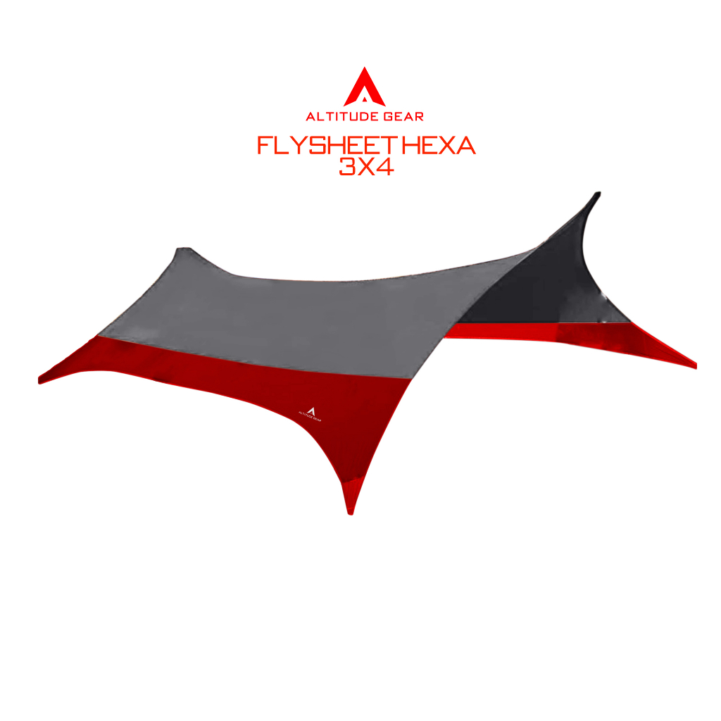 Jual Flysheet 3x4 Hexagonal Tenda Camping Hiking Waterproof | Shopee ...