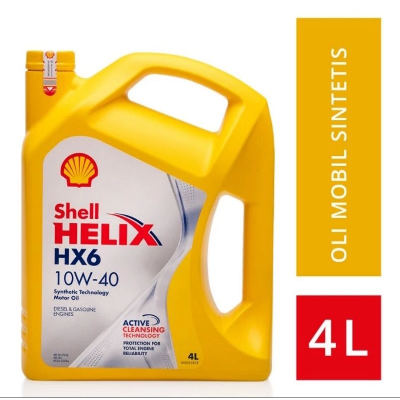 Jual Shell Helix HX6 10W-40 (4L) | Shopee Indonesia
