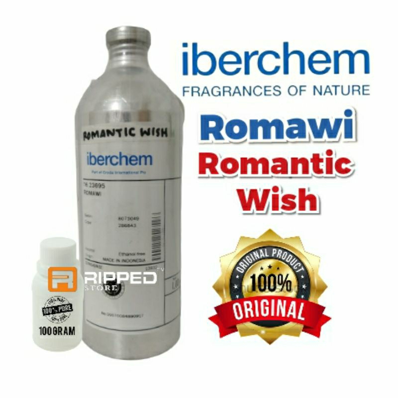 Jual Bibit Parfum Murni 100ML Romantic Wish By Iberchem | Non Alkohol ...