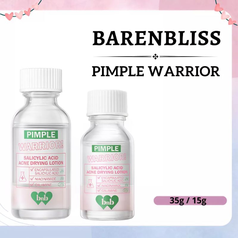 Jual BNB Barren bliss Pimple Warrior salicylic acne drying lotion ...