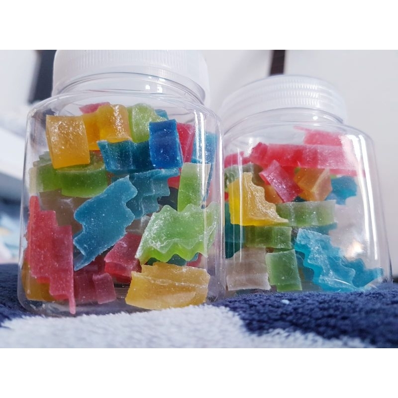 Jual mini tetris candy/kohakuto/cristal candy/agar-agar kering/permen ...