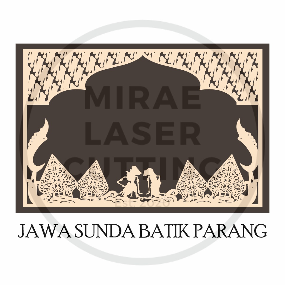 Jual Bingkai Mahar Pernikahan/ Mahar Lasercut / Pigura Mahar 35x50cm ...