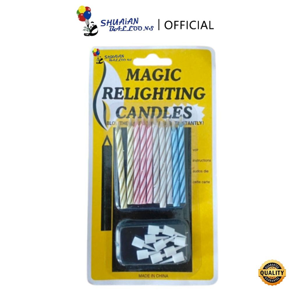 Jual SHUAIAN Lilin Magic Relighting Candles Isi 10 pcs / Lilin Magic ...