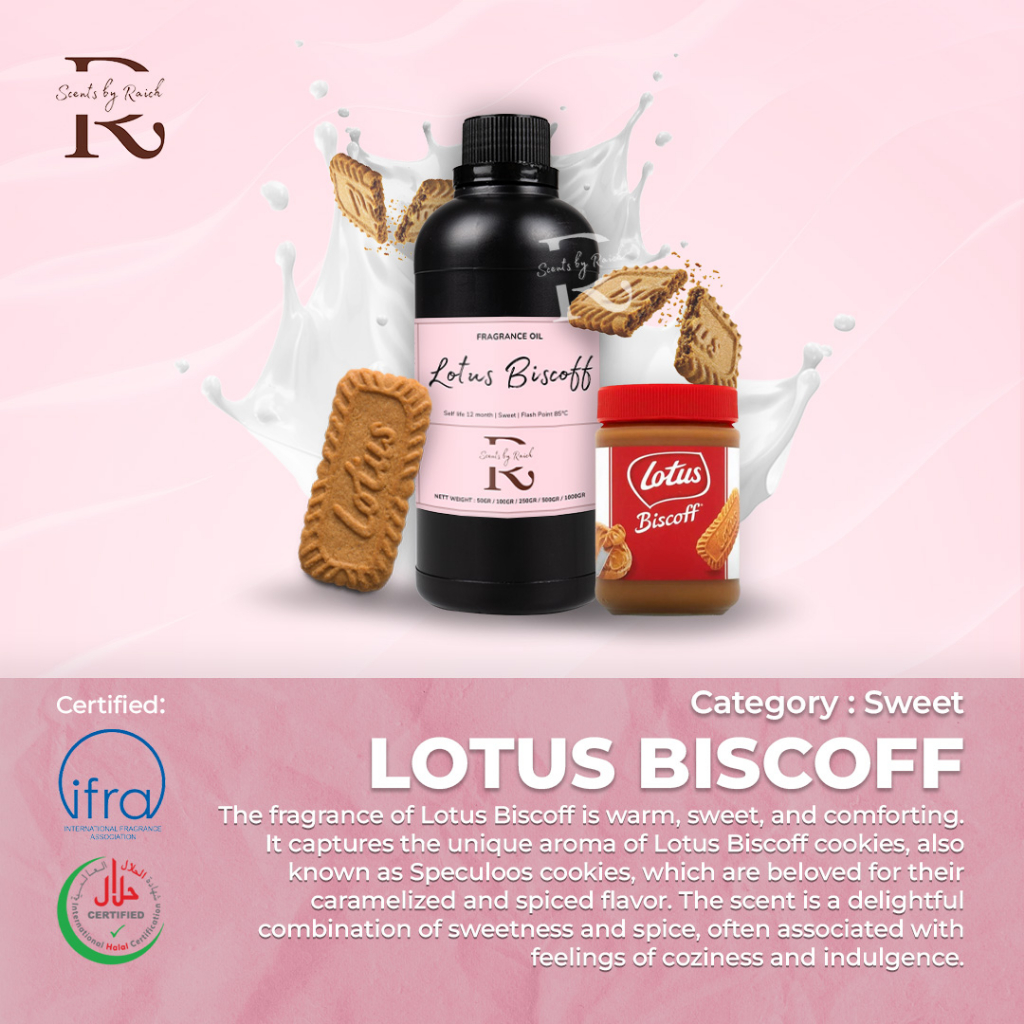 Jual PREMIUM 50gr Lotus Biscoff Fragrance Oil Aroma Perfum Lilin Soap ...