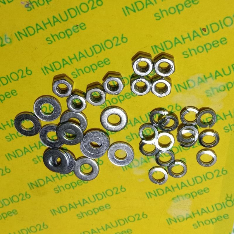 Jual mur ring per M3 diameter dalam 3mm . cocok untuk baut drat standart halus | Shopee Indonesia