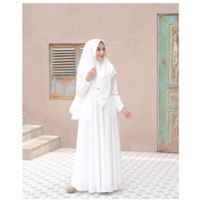 Jual BAFFLING_shop Mayra Syari Wenela Syar'i Gamis Dress Set Khimar ...