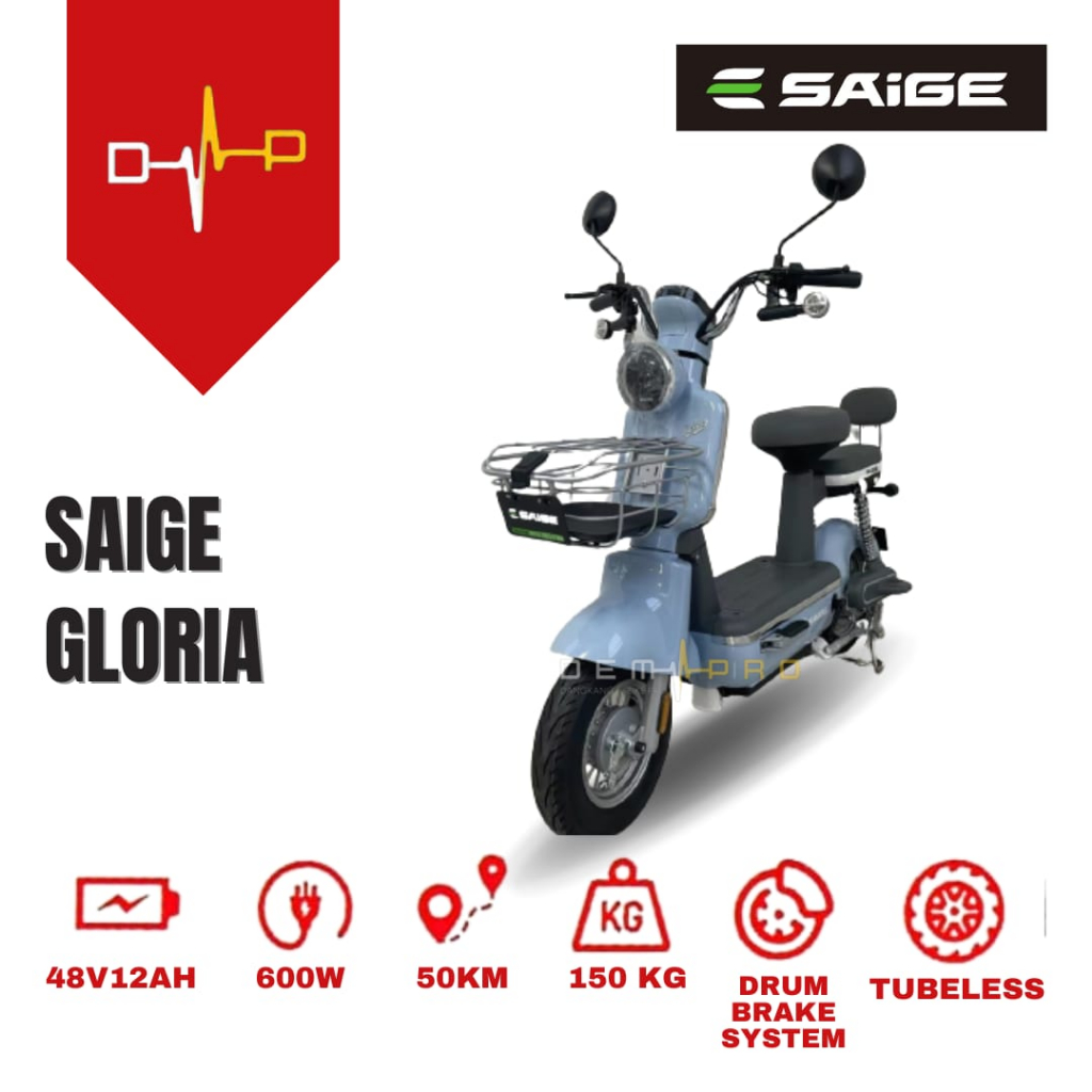 Jual SEPEDA LISTRIK SAIGE GRORIA MURAH MERIAH | Shopee Indonesia