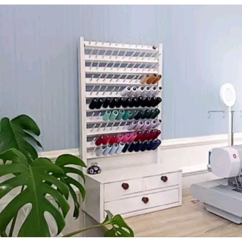 Jual RAK BENANG LACI GANTUNG/DUDUK muat 77-110 benang | Shopee Indonesia