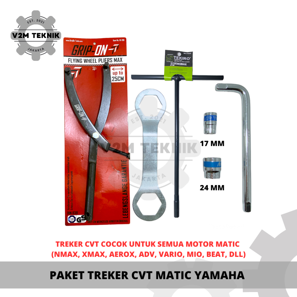 Jual PAKET YAMAHA Treker CVT GRIP ON MAX / Paket Treker CVT Motor Matic / Paket Lengkap CVT ...