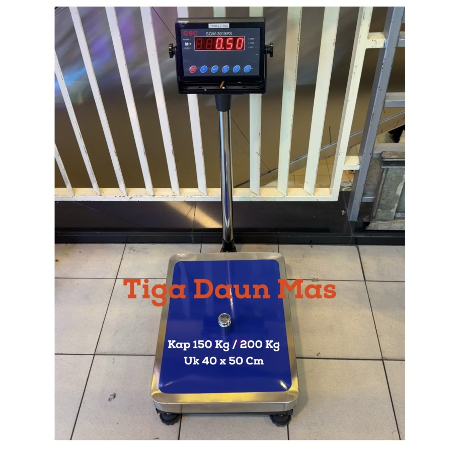 Jual Timbangan Lantai Digital GSC SGW 3015PS 150 Kg 200 Kg Timbangan Barang | Shopee Indonesia