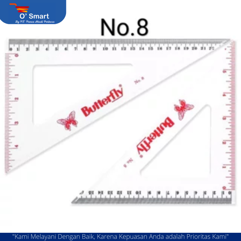 Jual PENGGARIS SEGITIGA BUTTERFLY | Shopee Indonesia