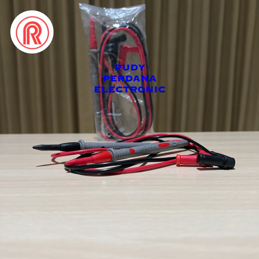 Jual KABEL MULTIMETER TESTER MULTITESTER AVOMETER 1000V 10A 1M ABU ABU ...