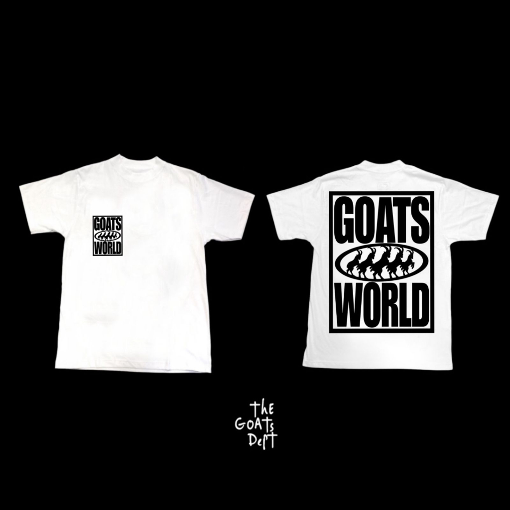 Jual The Goats Dept - ( Limited Edition ) Goats World White Tshirt Boxy ...