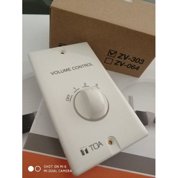 Jual Volume Control TOA ZV-303 Plus Box ZV303 ZV 303 Original Asli 30 W Watt Attenuator Jogja ...