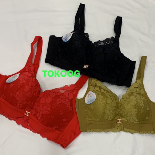 Jual Push Up Bra Brukat Premium Bh Busa Tebal Kait 4 | Shopee Indonesia