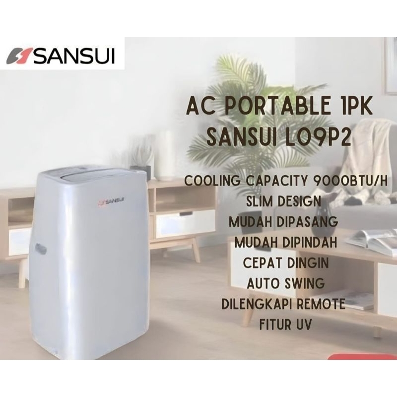 Jual SANSUI Japan SA L09P2 AC Portable 1 PK 3 in 1 Mode UVC LED 1100 ...