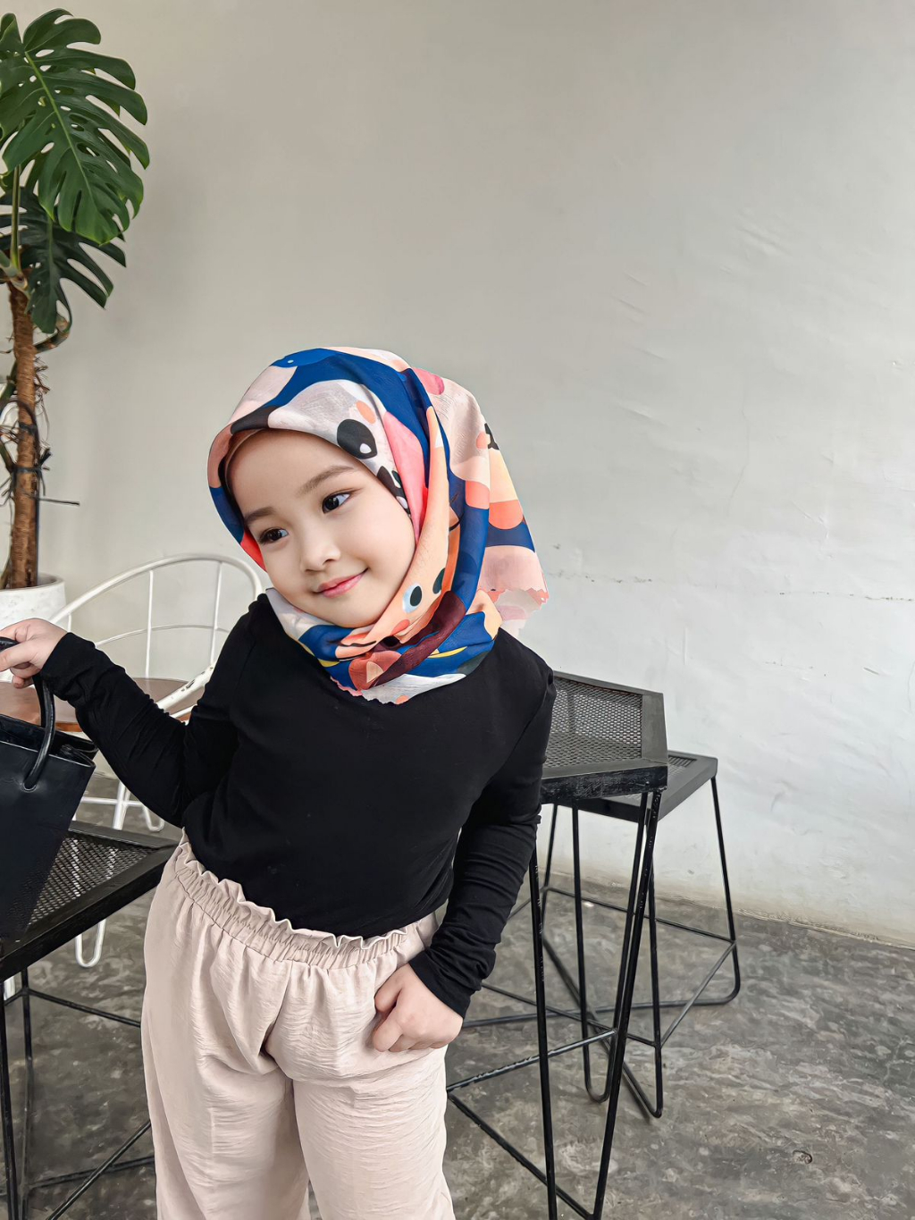 Jual Kerudung anak full print terbaru/hijab anak kekinian/kerudung segi ...