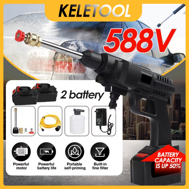 Jual Pistol Air Pencuci Mobil Cordless Water Jet High Pressure Car Wash ...