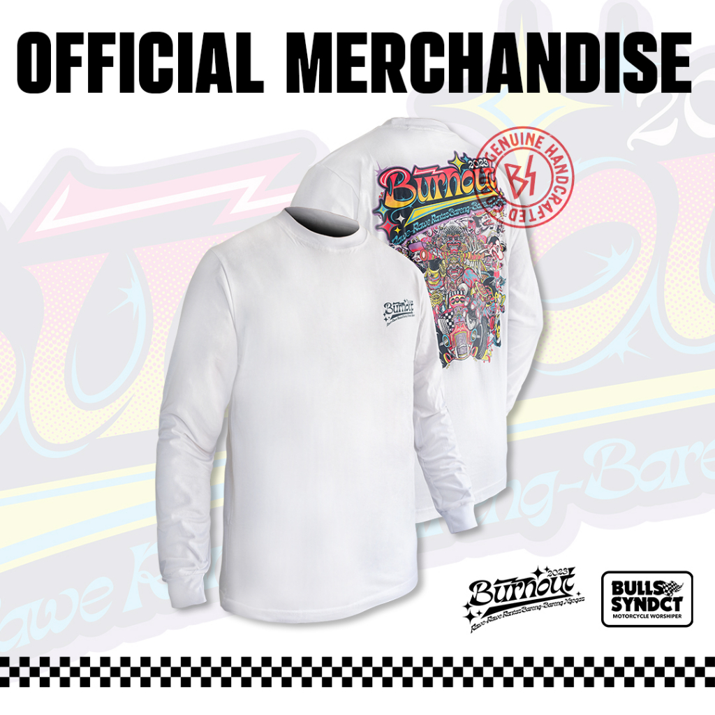 Jual BULLS SYNDICATE Long Sleeve Bulls x Burnout 2023 White | Shopee ...