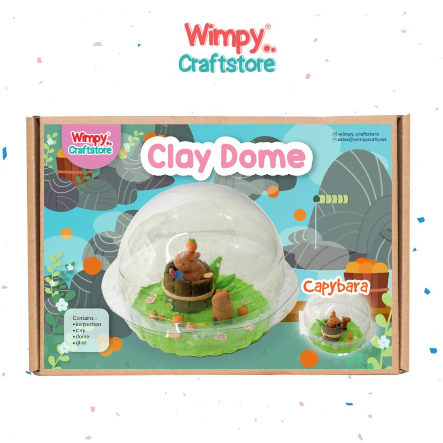 Jual Wimpy Kit Clay Dome Animal Craft KIT Art Set DIY Clay Art Mainan ...