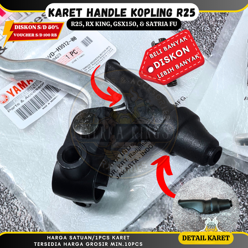 Jual Karet Handle Kopling Kiri R25 Gsx150 Satria Fu Bandit RX king ...