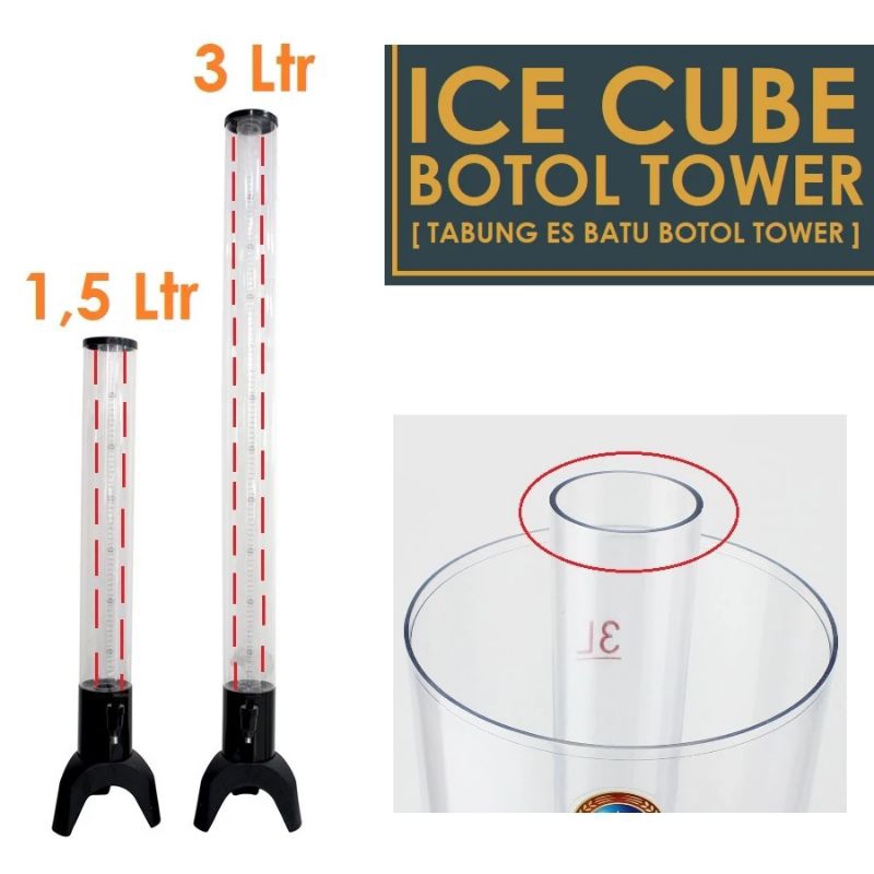 Jual Tabung Es Batu Tower Ice Cube Khusus Botol Tower | Shopee Indonesia