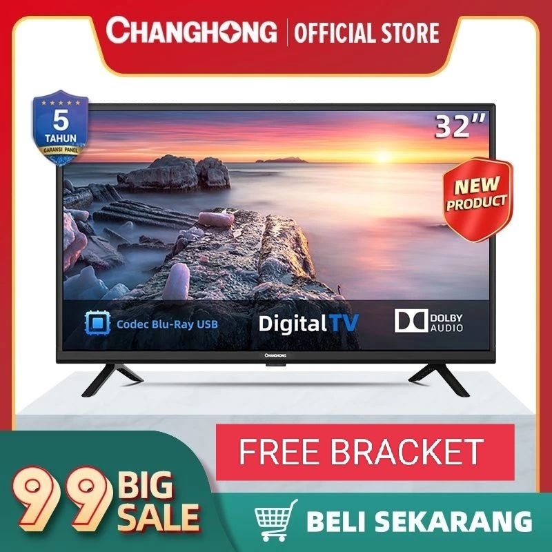 Jual TV LED CHANGHONG 32 INCH DIGITAL TV | Shopee Indonesia