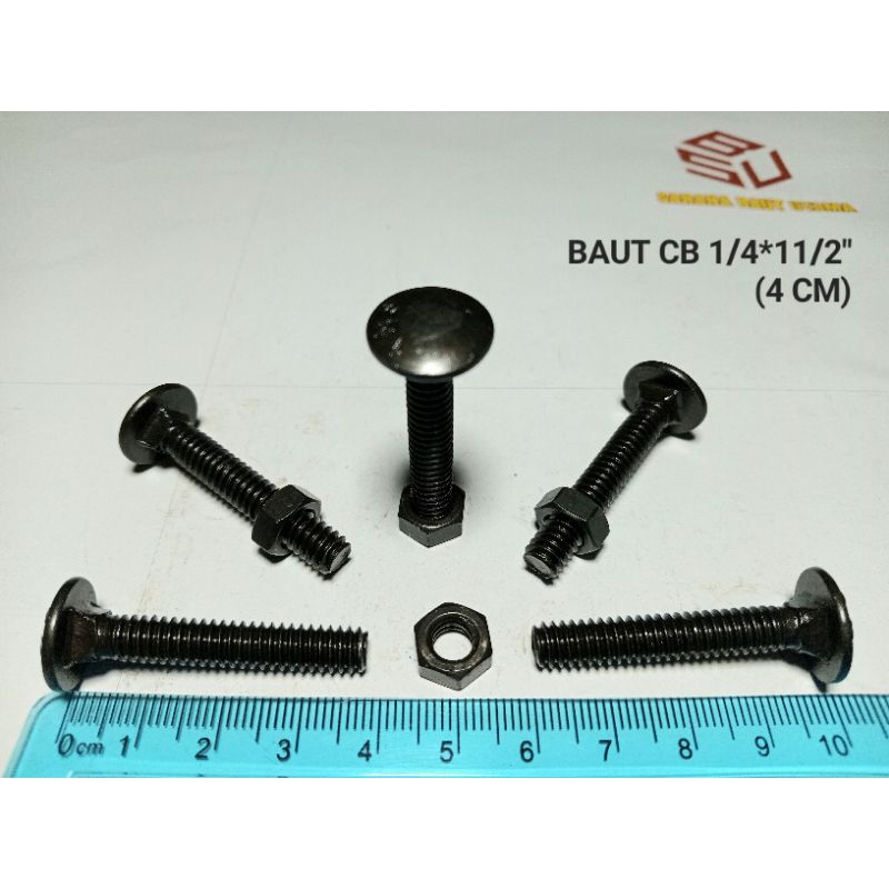 Jual Baut payung 1/4*3/4" - 1/4*1 1/2" M10 / baut cb / baut bak / baut ...