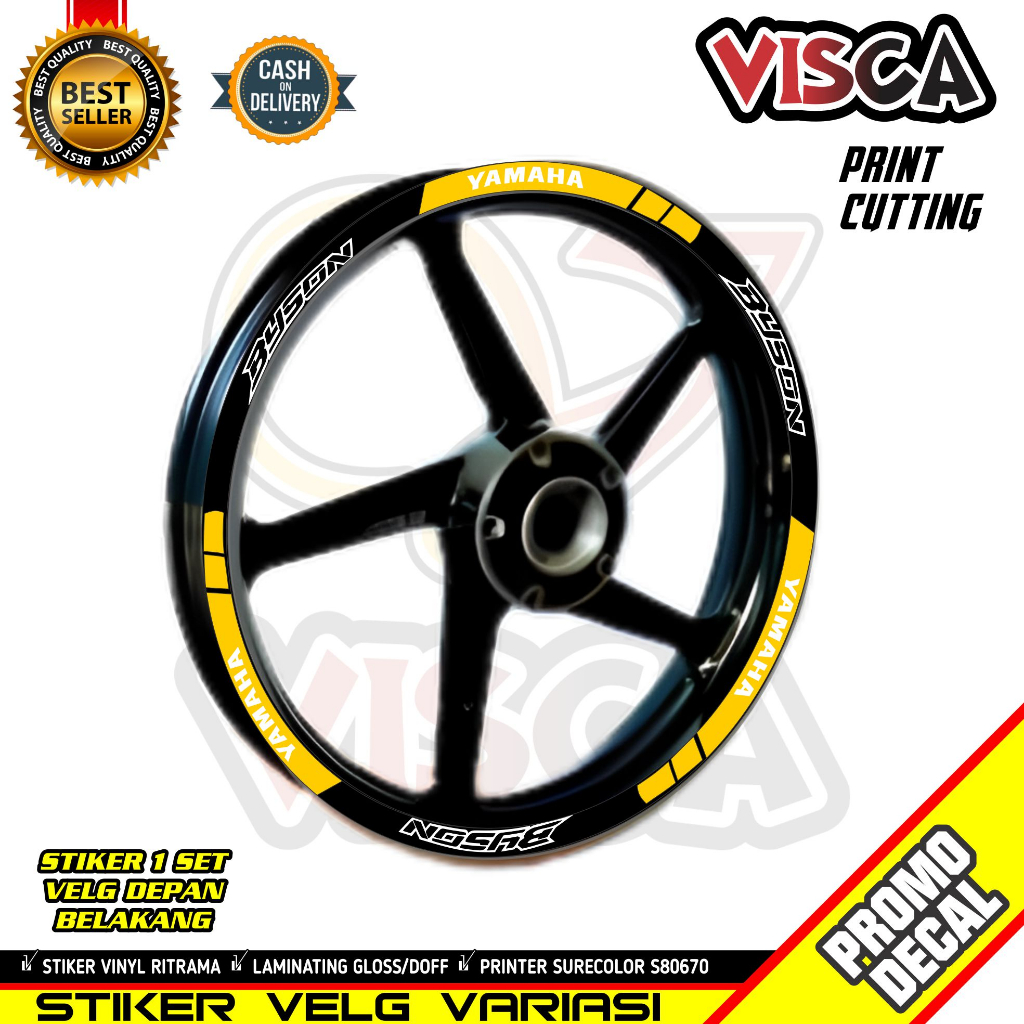 Jual Stiker Velg List Velg Motor Stiker Velg Sticker Velg BYSON 1 ...