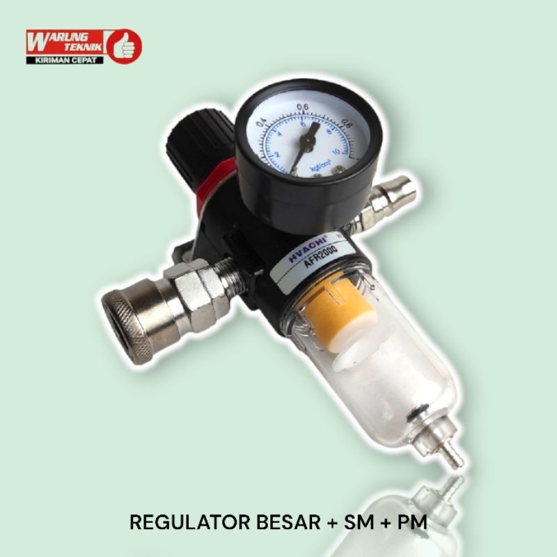 Jual REGULATOR FILTER PENGATUR TEKANAN ANGIN KOMPRESOR SPRAYGUN ...